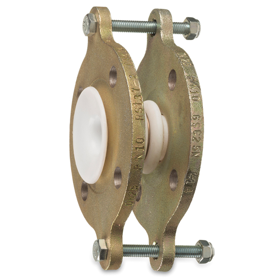 PTFE compensator Aansluiting Din | 2 golven - compensatoren bij KLINGER